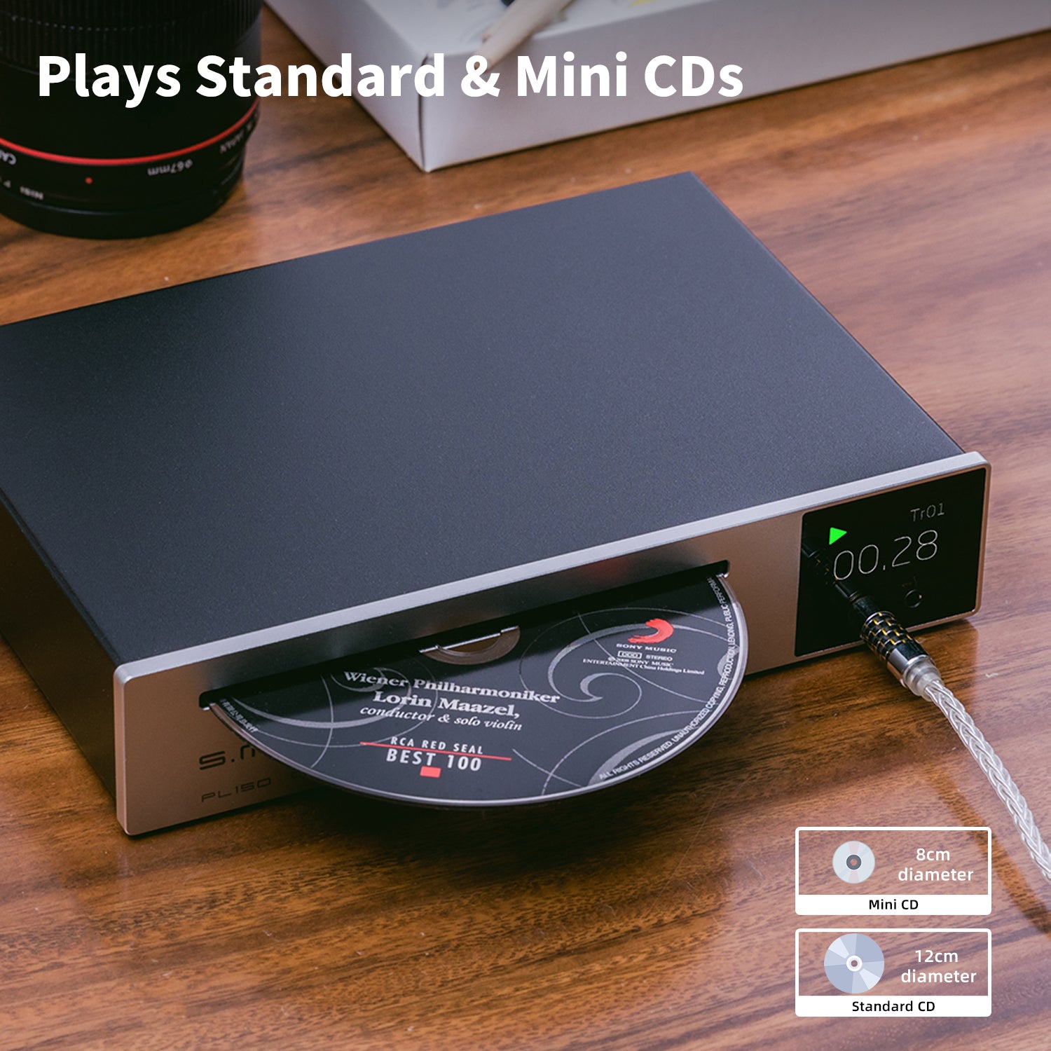 SMSL PL150|Hi-Fi CD Player|Bit-Perfect|OPT/COX output|CS43198 – SMSL SHOP