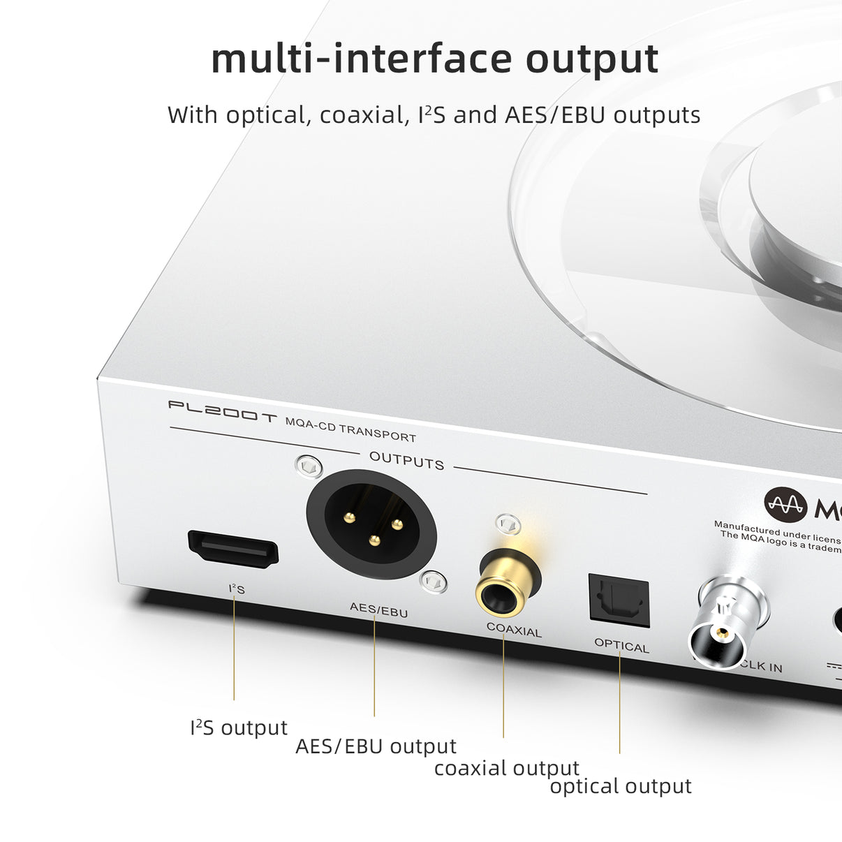PL200 T|WORD CLK in and out|AES output|MQA-CD player – SMSL SHOP